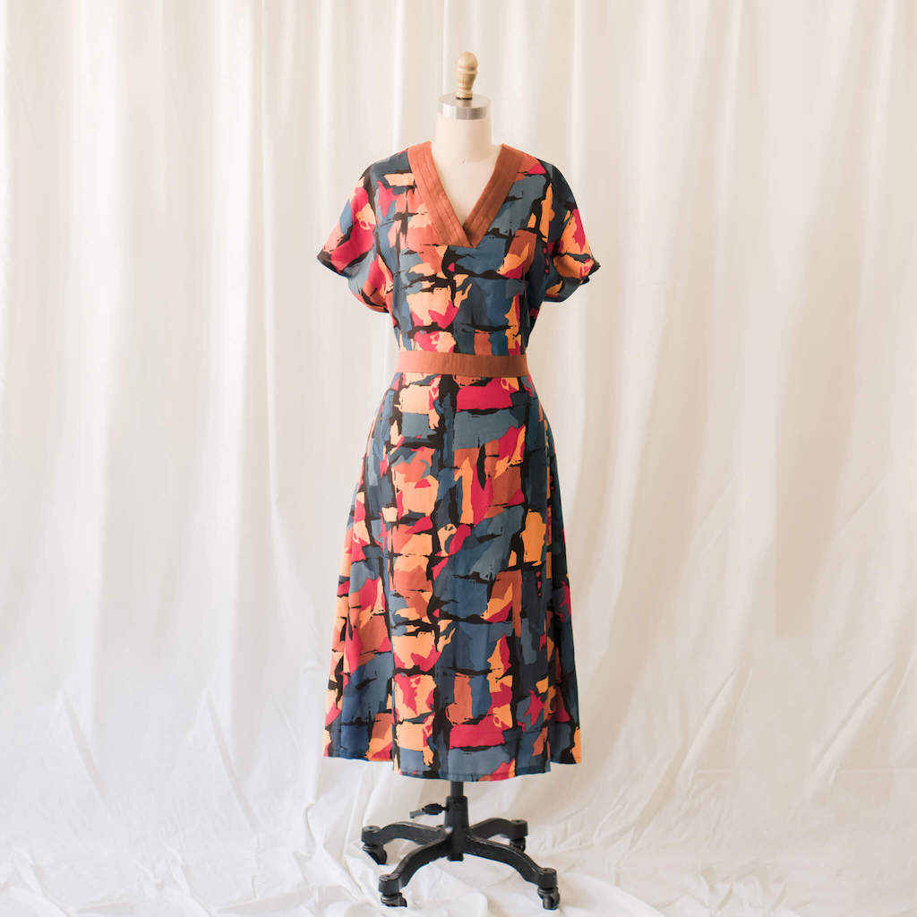 V-Neck Midi Dress *Custom Fit | Patterns by FMS — Fashion Makerspace
